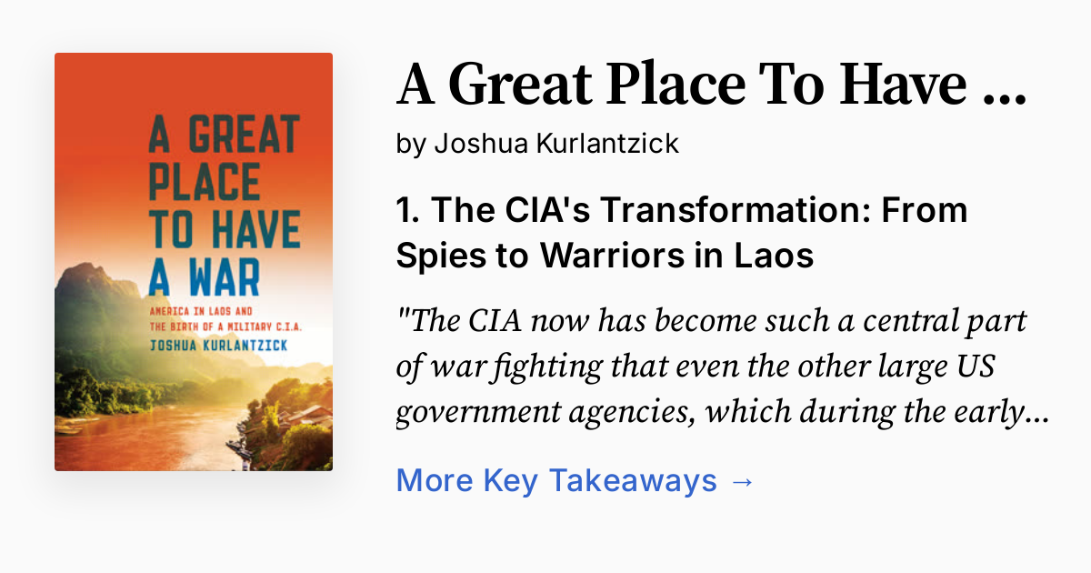 A Great Place To Have A War | Summary, Audio, Quotes