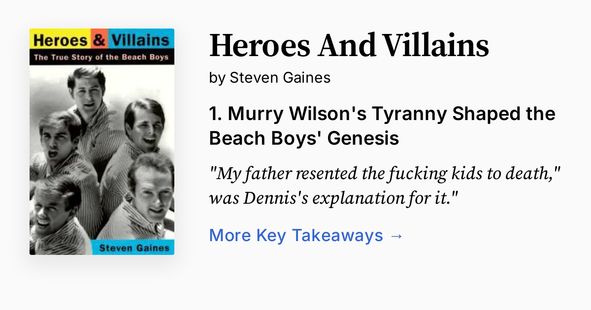 Heroes And Villains | Summary, Audio, Quotes