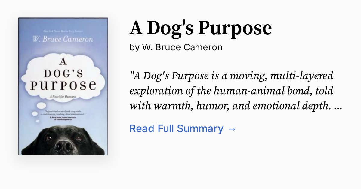 A Dog's Purpose | Summary, Analysis, FAQ