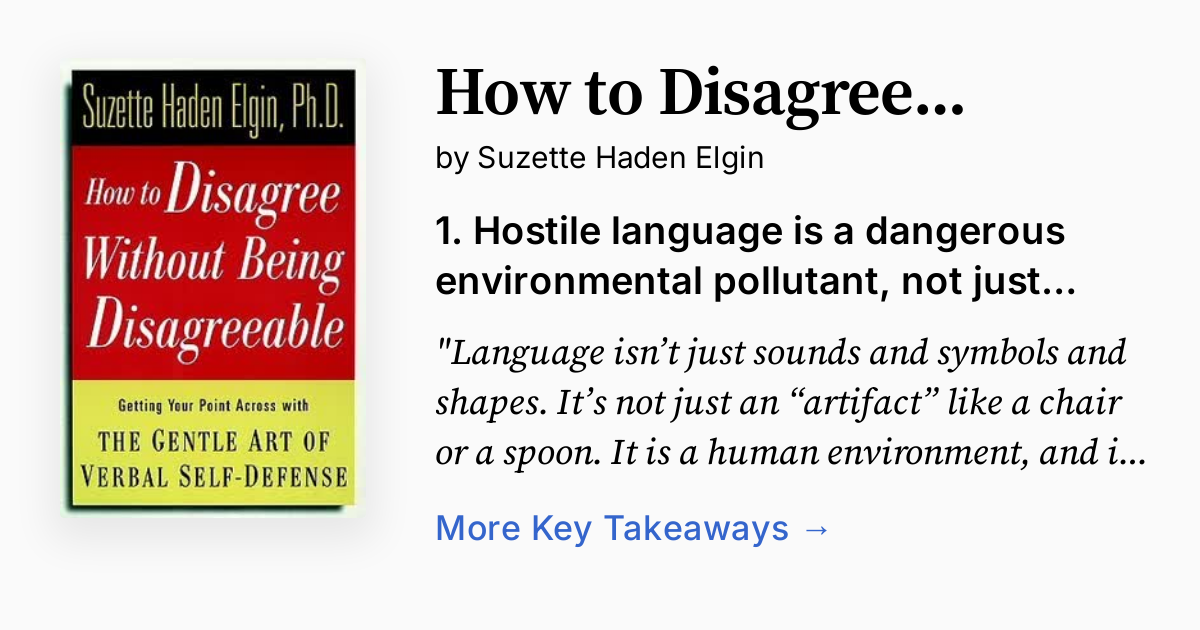 How to Disagree Without Being Disagreeable | Summary, Quotes, Audio