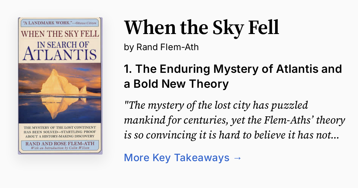 When the Sky Fell | Summary, Audio, Quotes
