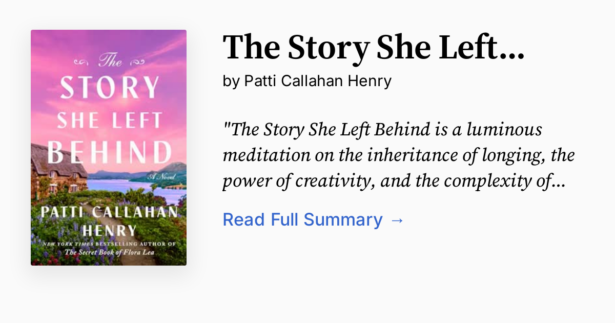 The Story She Left Behind | Summary, Audio, Analysis, FAQ