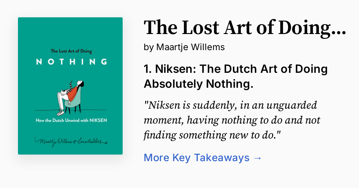 The Lost Art of Doing Nothing | Summary, Audio, Quotes, FAQ