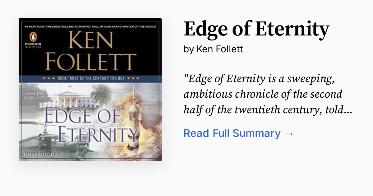 Edge of Eternity | Summary, Audio, Analysis