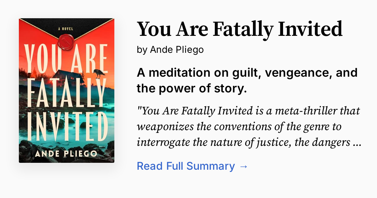 You Are Fatally Invited | Summary, Audio, Analysis, FAQ