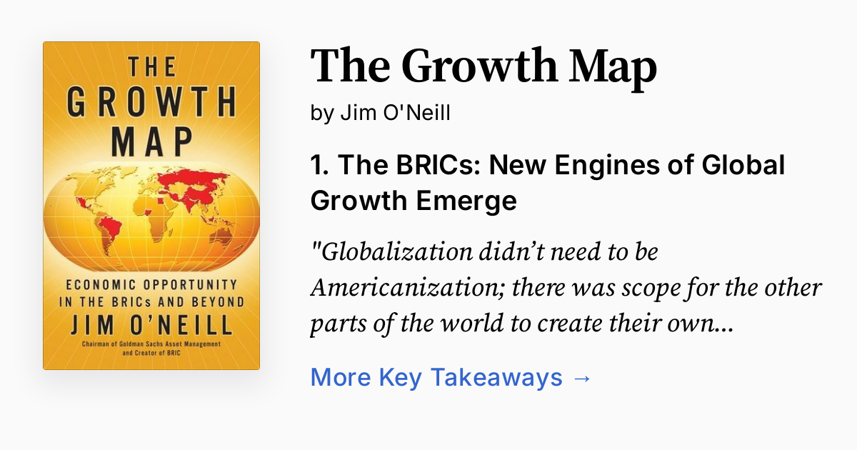 The Growth Map by Jim O'Neill | Summary, Audio, Quotes
