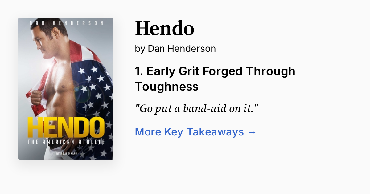 Hendo by Dan Henderson | Summary, Audio, Quotes