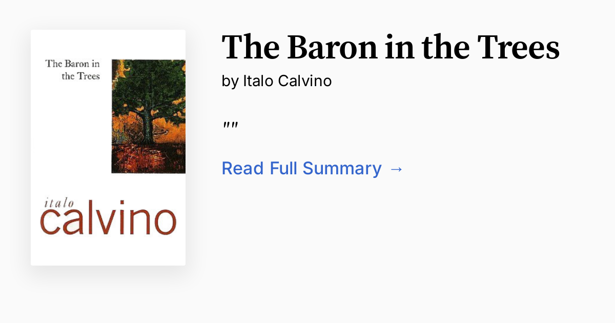 The Baron in the Trees | Summary, Analysis