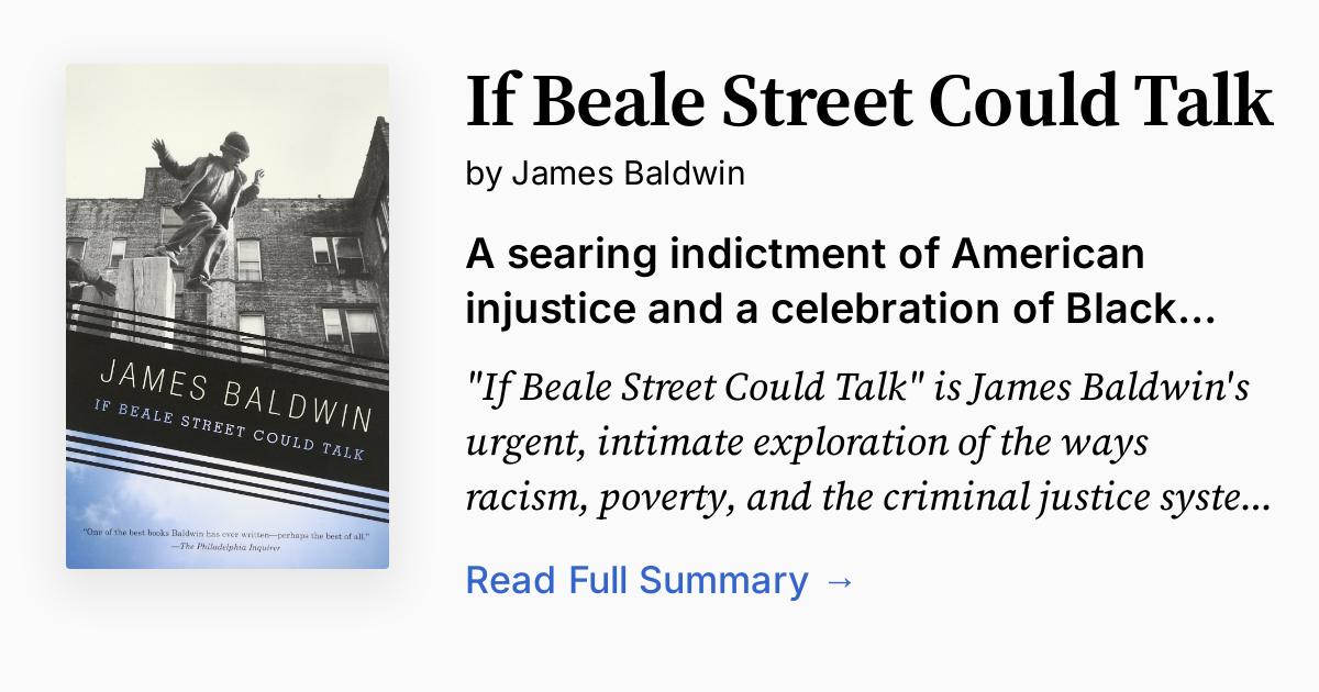 If Beale Street Could Talk | Summary, Analysis