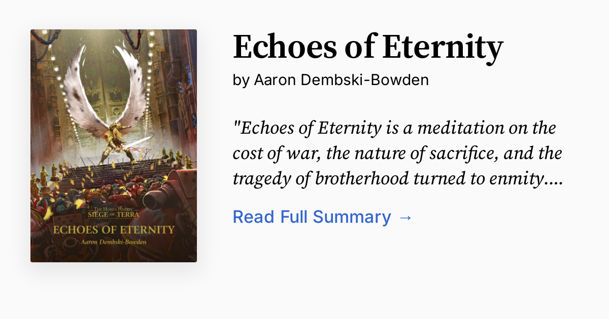 Echoes of Eternity | Summary, Audio, Analysis