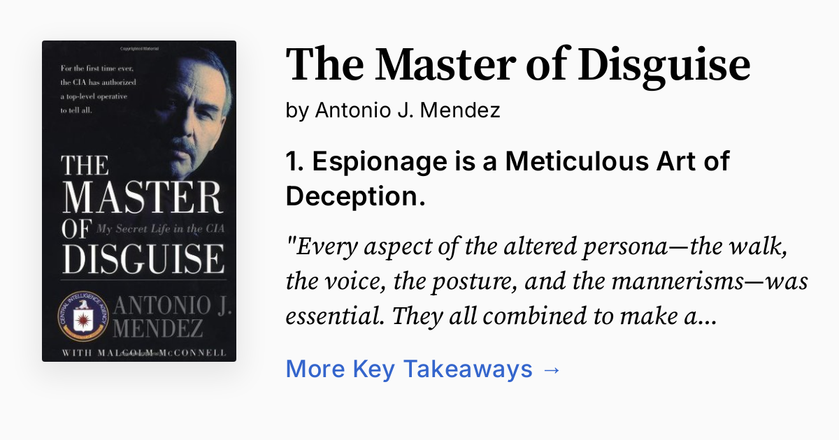 The Master of Disguise | Summary, Audio, Quotes