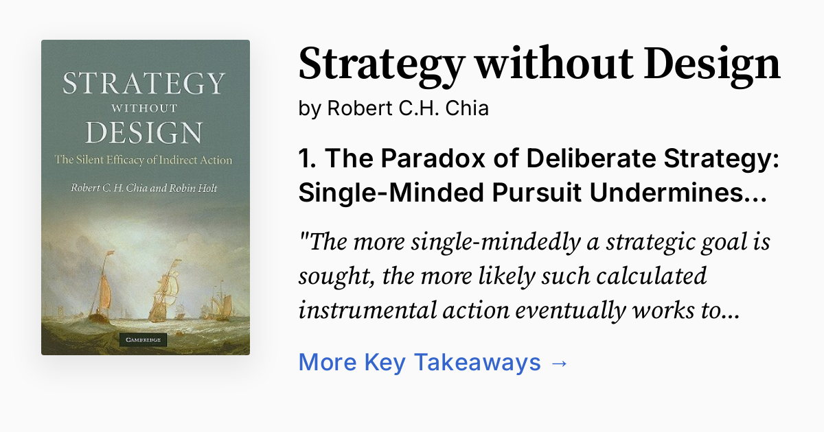 Strategy without Design | Summary, Audio, Quotes