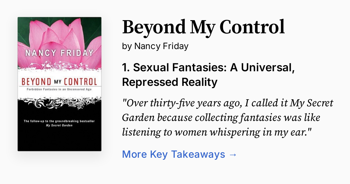 Beyond My Control | Summary, Audio, Quotes