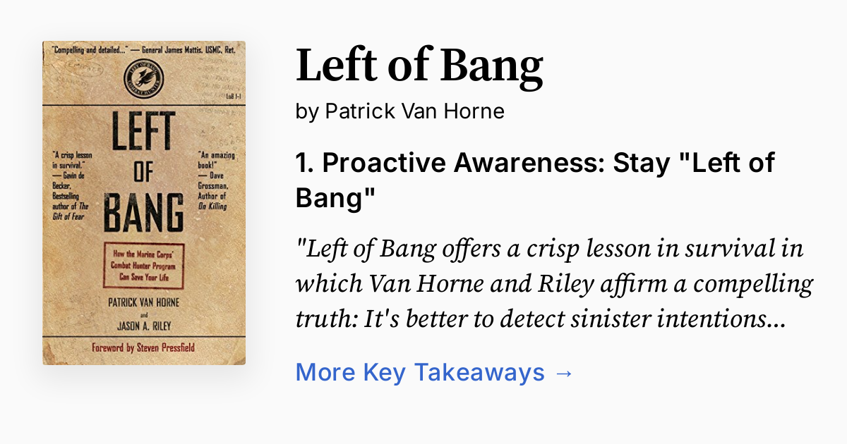 Left of Bang by Patrick Van Horne | Summary, Quotes, FAQ, Audio