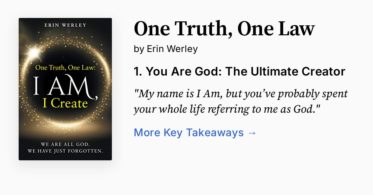 One Truth, One Law | Summary, Audio, Quotes