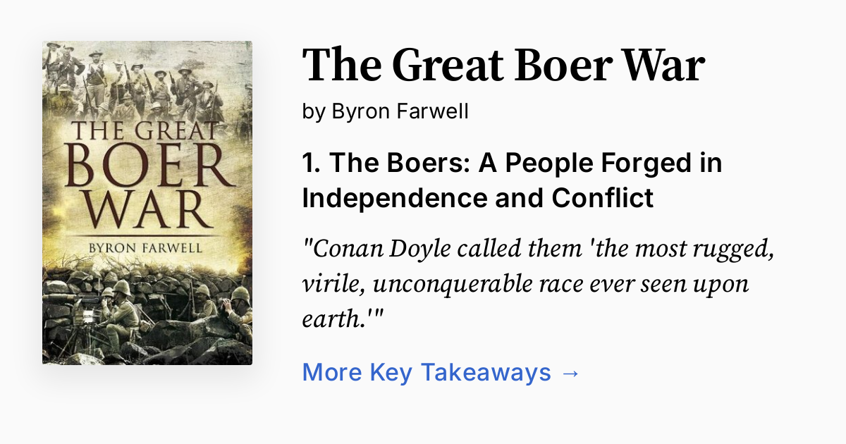 The Great Boer War | Summary, Quotes, Audio