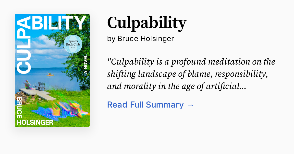 Culpability by Bruce Holsinger | Summary, Analysis, FAQ