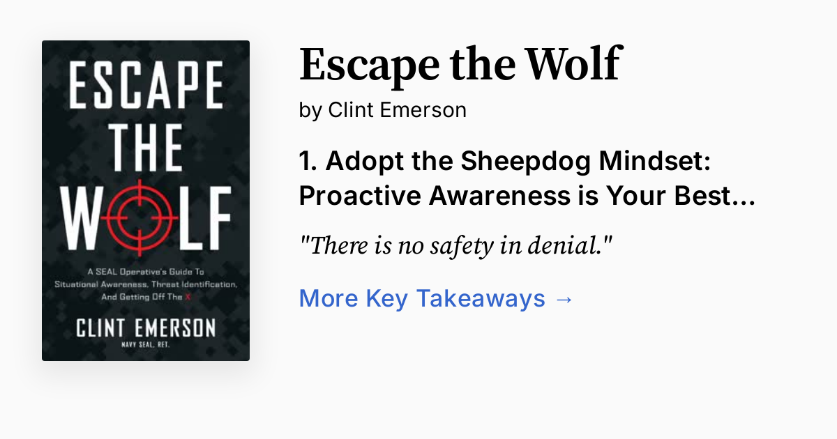 Escape the Wolf | Summary, Audio, Quotes