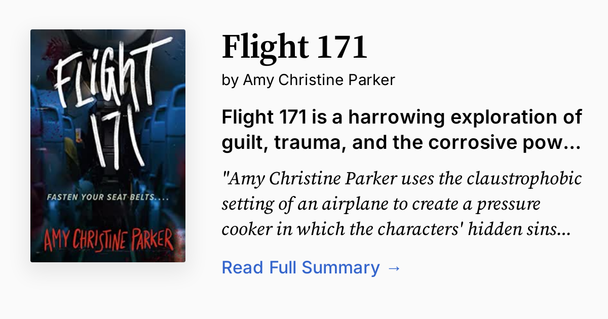 Flight 171 by Amy Christine Parker | Summary, Audio, Analysis