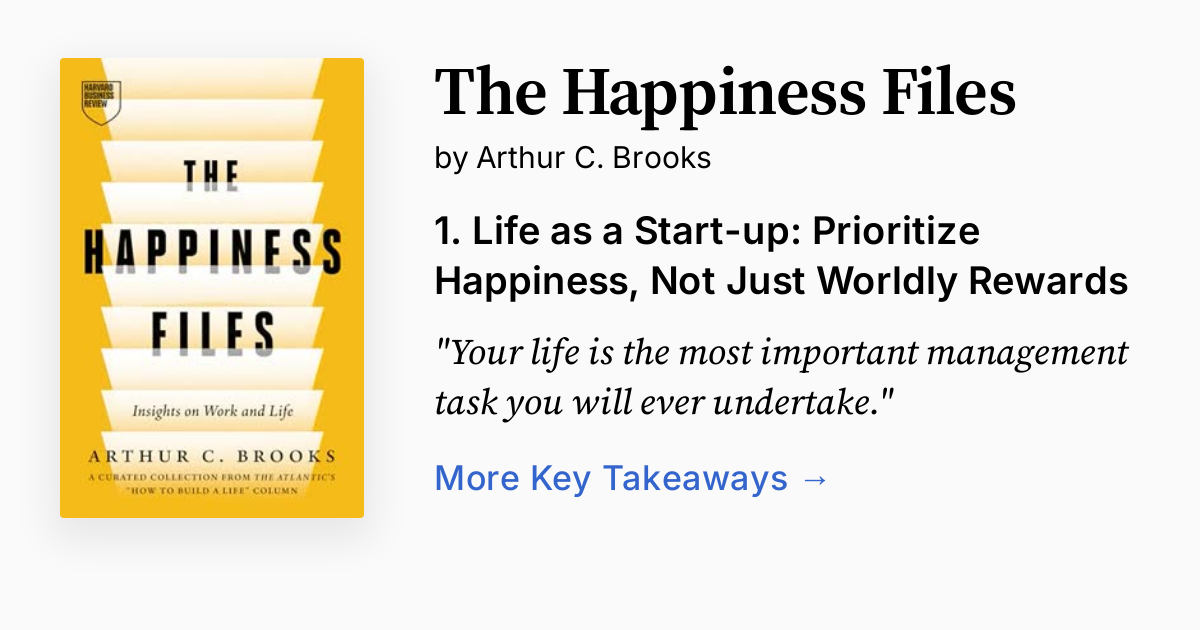 The Happiness Files | Summary, Audio, Quotes, FAQ