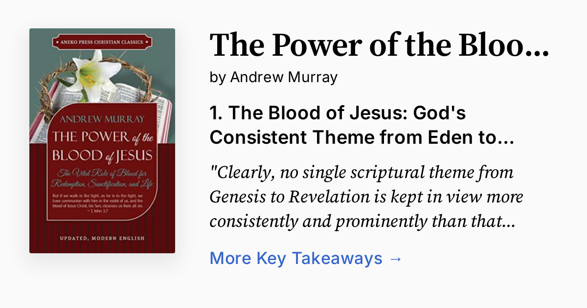 The Power of the Blood of Jesus (Updated and Annotated) | Summary ...