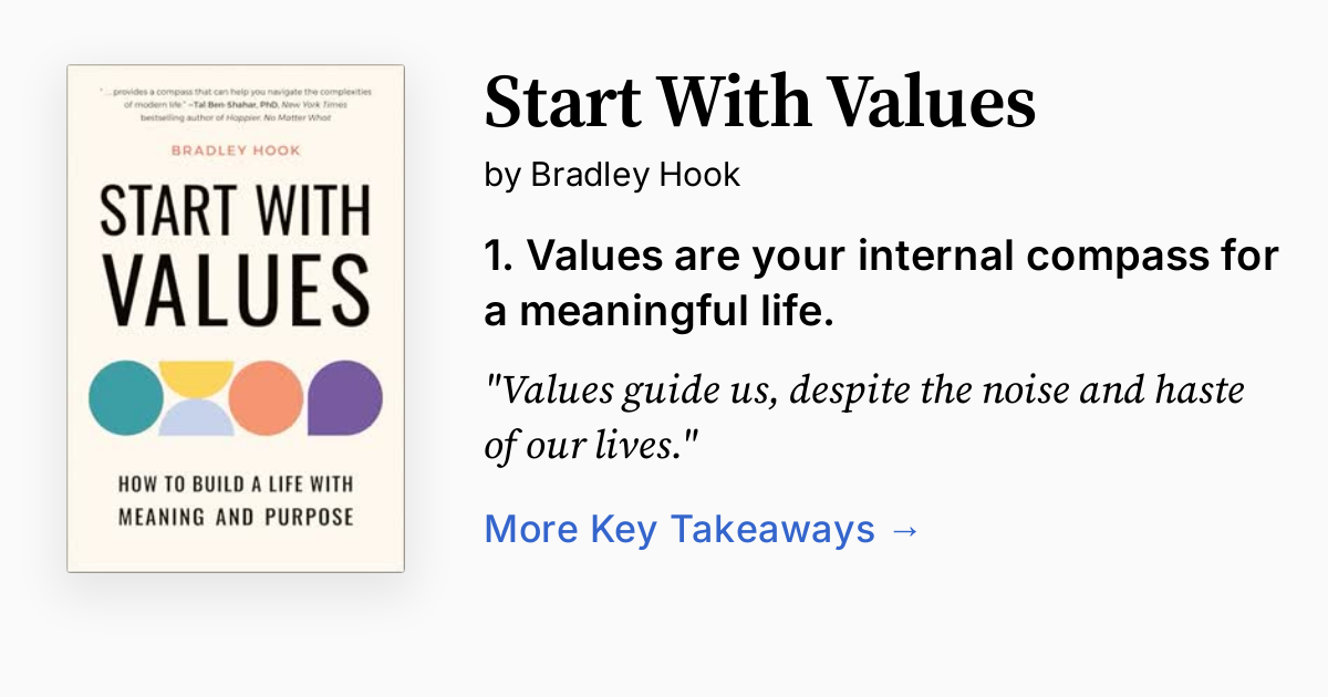 Start With Values | Summary, Quotes, Audio