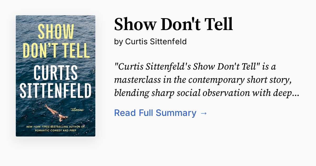 Show Don't Tell | Summary, Audio, Analysis