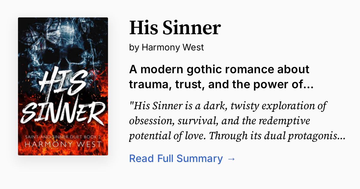 His Sinner by Harmony West | Summary, Audio, Analysis