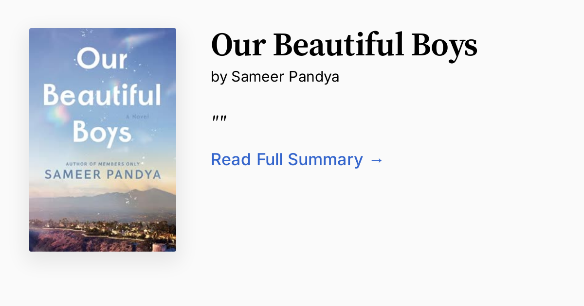 Our Beautiful Boys | Summary, Audio, Analysis