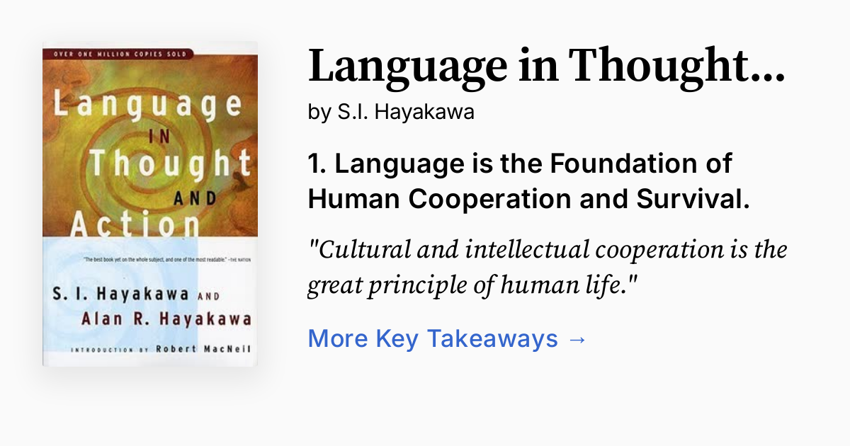 Language in Thought and Action | Summary, Quotes, Audio