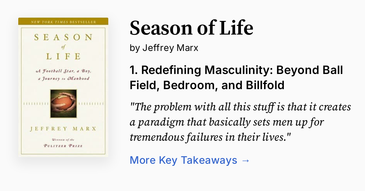 Season of Life by Jeffrey Marx | Summary, Audio, Quotes