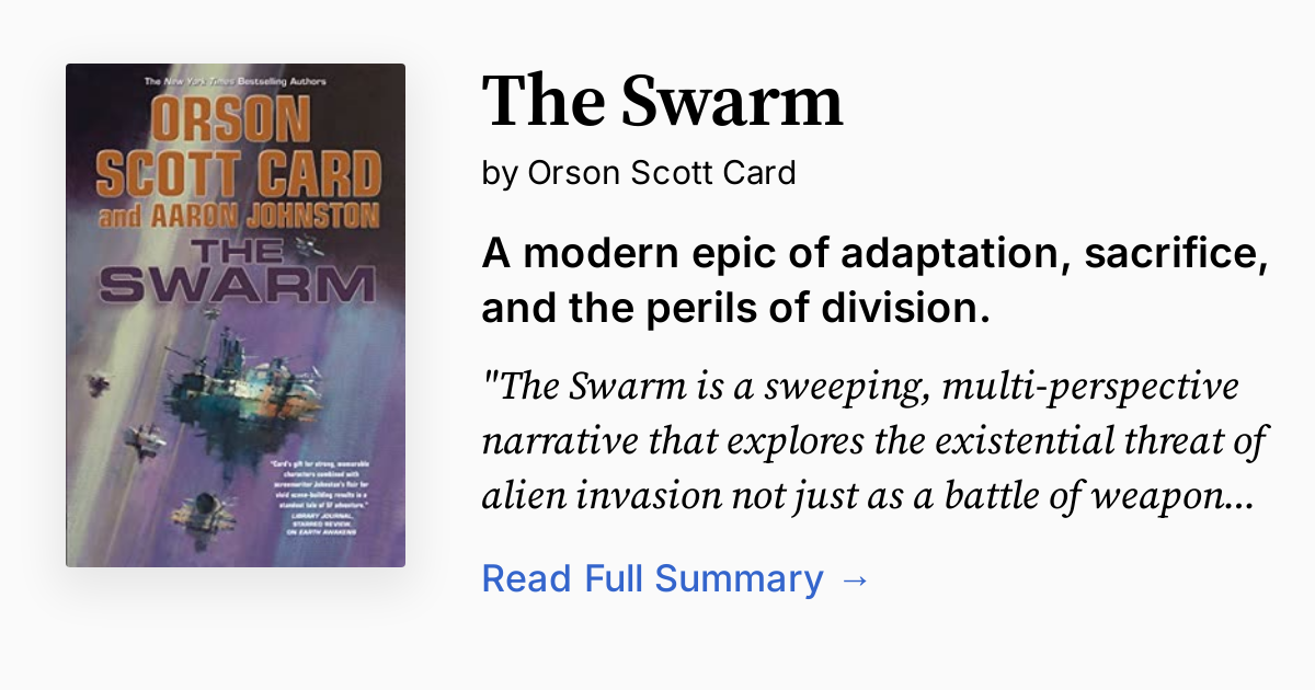 The Swarm by Orson Scott Card | Summary, Audio, Analysis