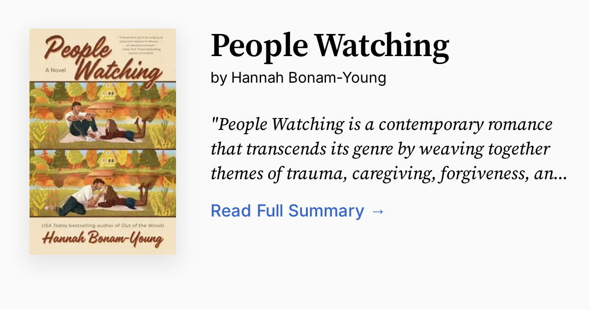People Watching | Summary, Analysis