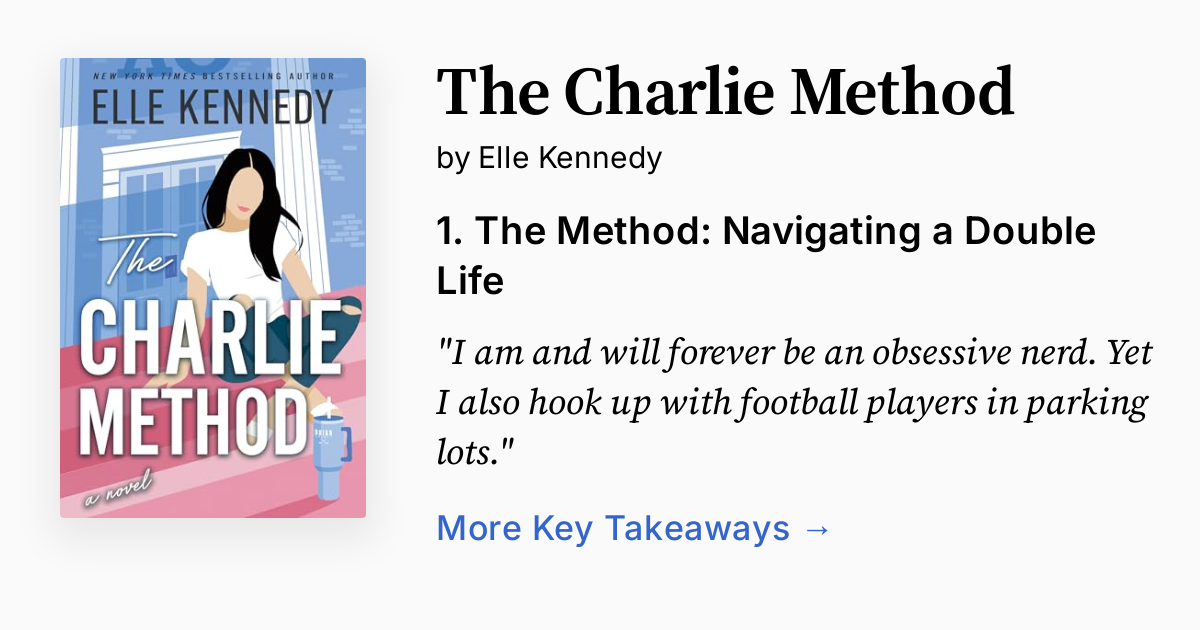 The Charlie Method | Summary, Quotes, Audio