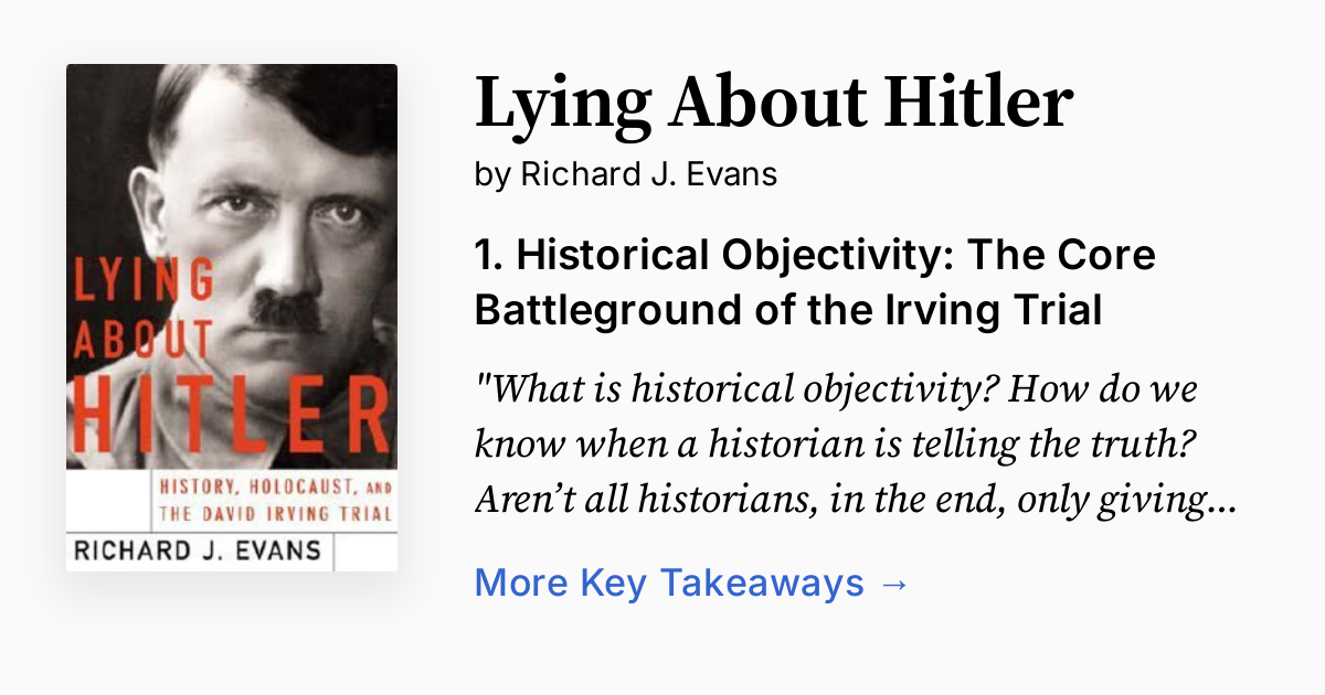 Lying About Hitler | Summary, Audio, Quotes, FAQ