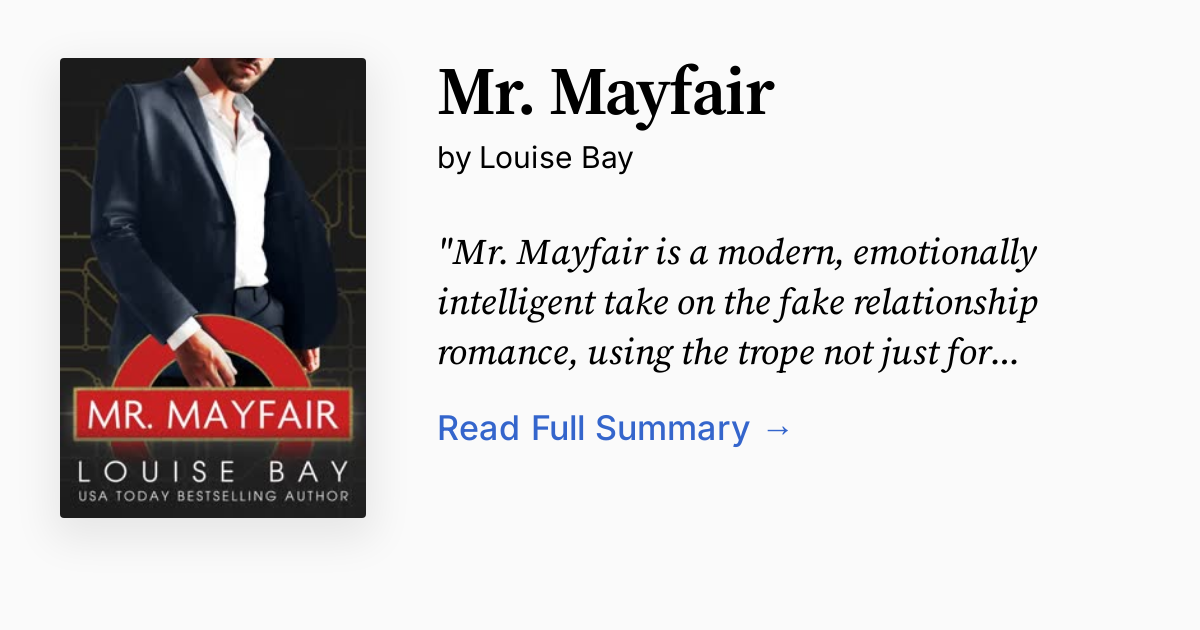 Mr. Mayfair by Louise Bay | Summary, Audio, Analysis