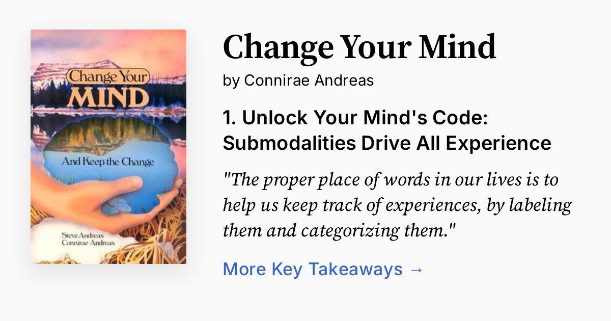 Change Your Mind--And Keep the Change | Summary, Audio, Quotes