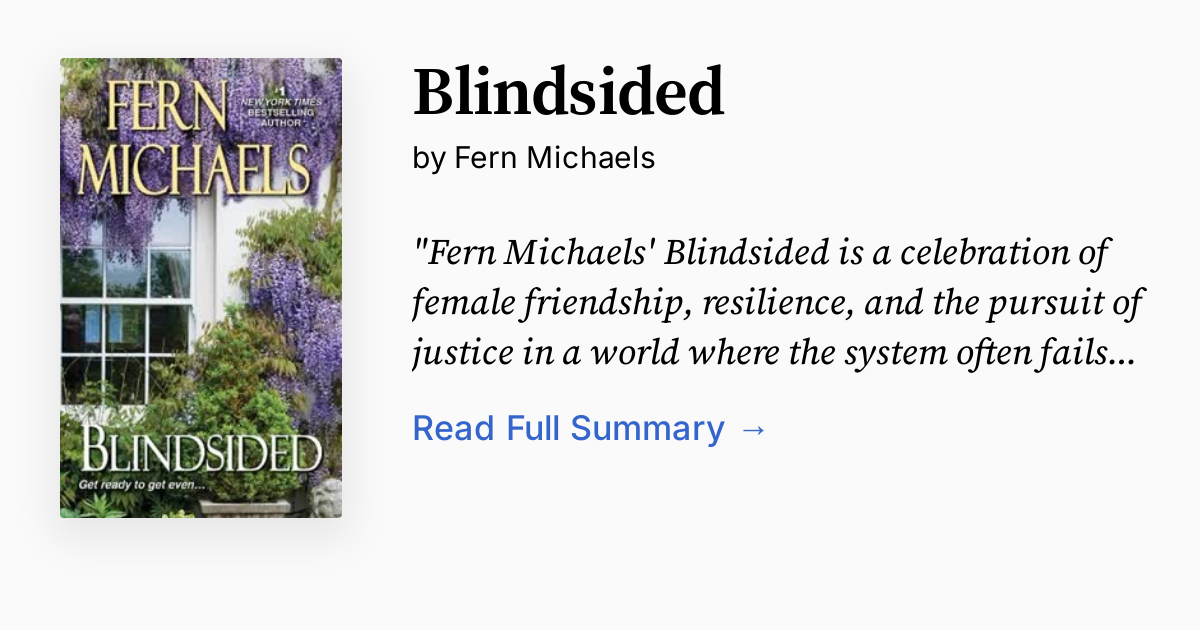 Blindsided by Fern Michaels | Summary, Audio, Analysis