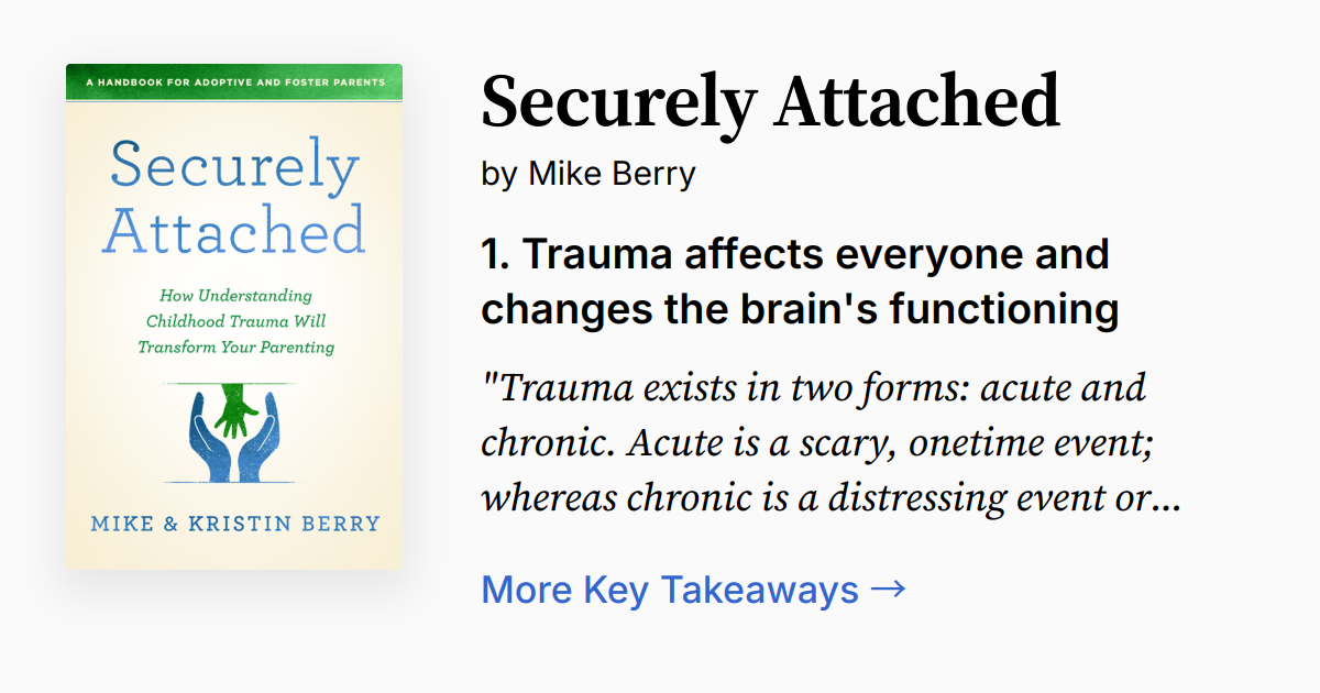 Securely Attached | Summary, Audio, Quotes, FAQ