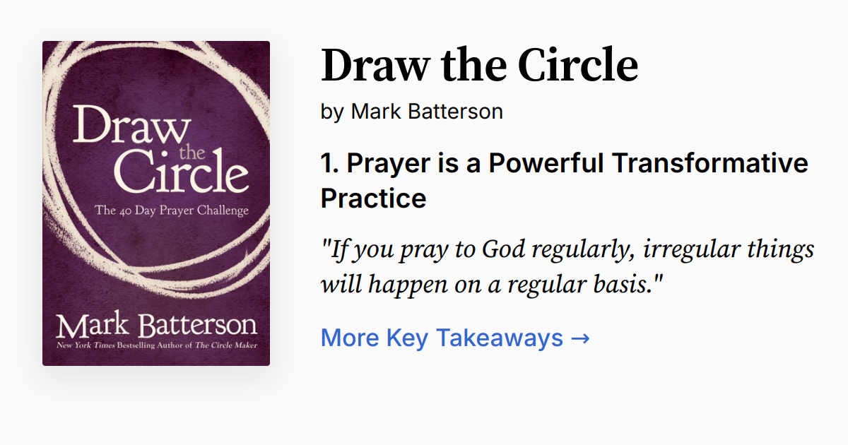 Draw the Circle | Summary, Audio, Quotes, FAQ