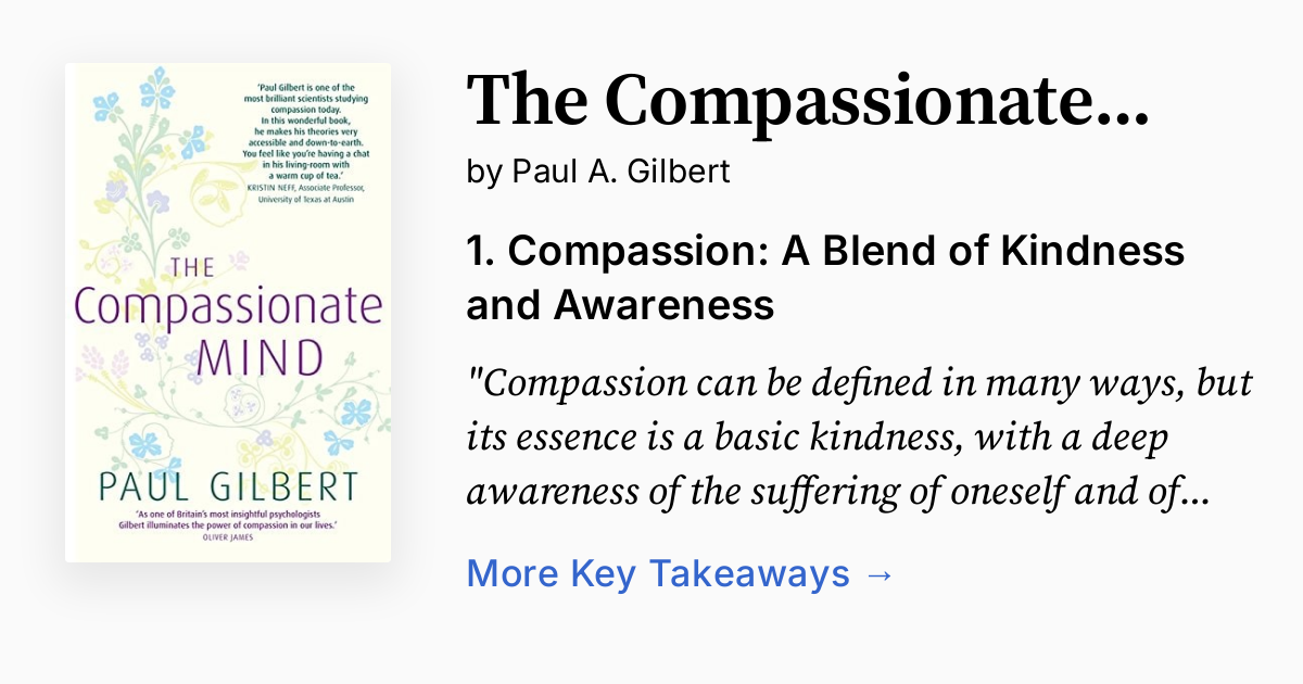 The Compassionate Mind | Summary, Quotes, FAQ, Audio