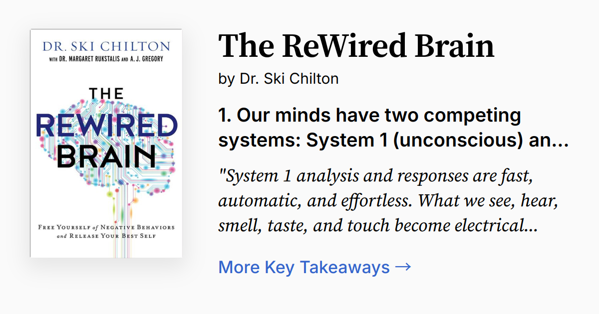 The Rewired Brain Summary Quotes Faq Audio