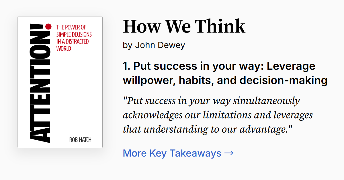 How We Think by John Dewey | Summary, Audio, Quotes, FAQ