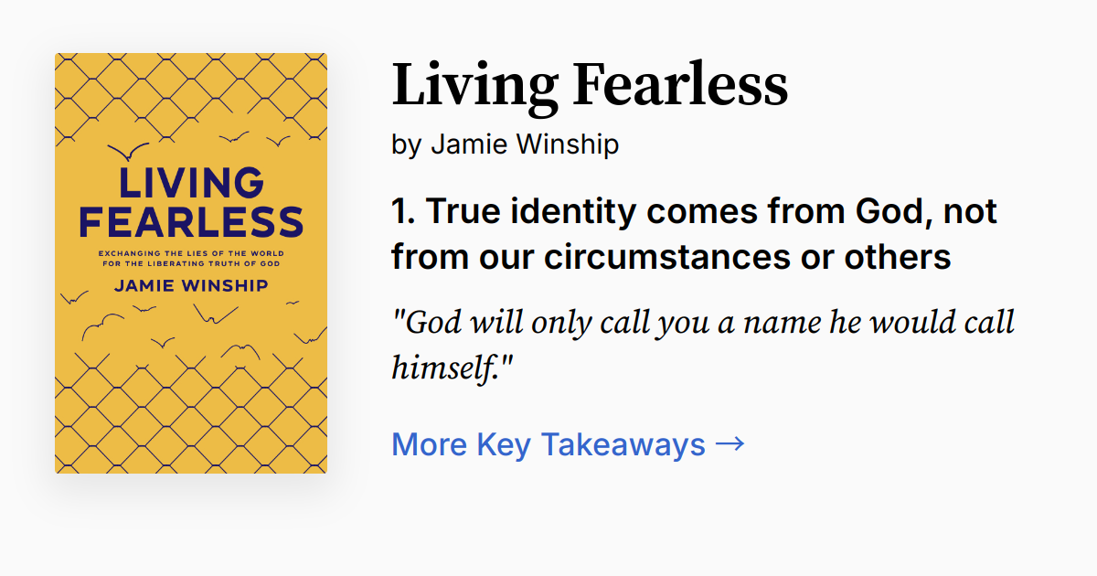 Living Fearless | Summary, Quotes, FAQ, Audio