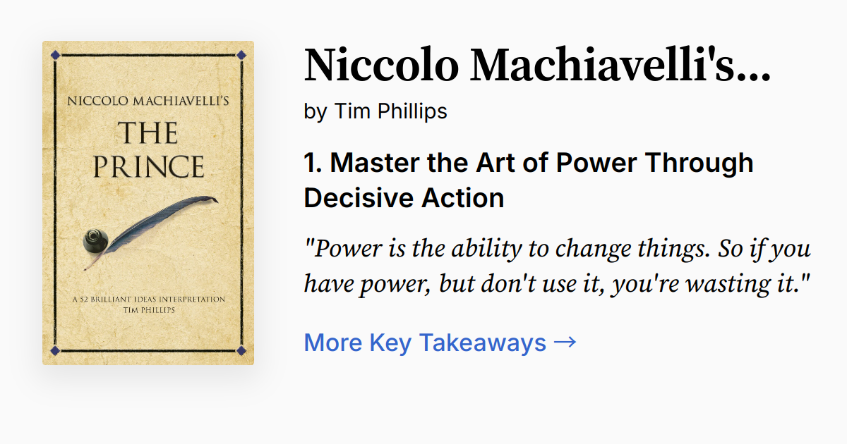 Niccolo Machiavelli's The Prince | Summary, Audio, Quotes