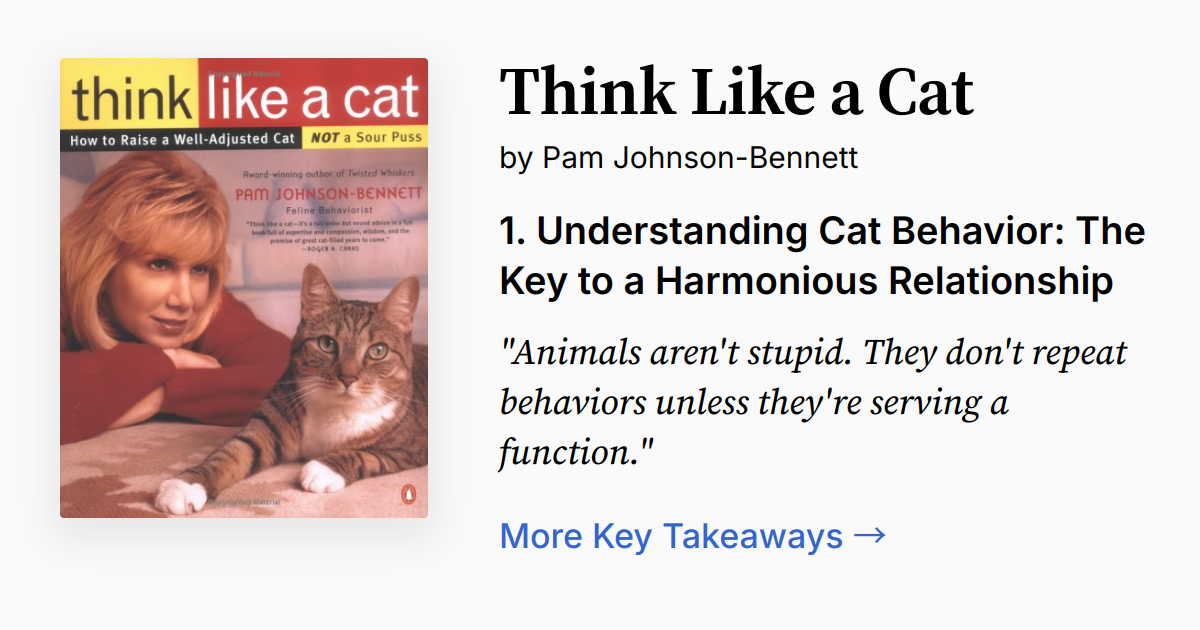 Think Like a Cat | Summary, Audio, Quotes, FAQ