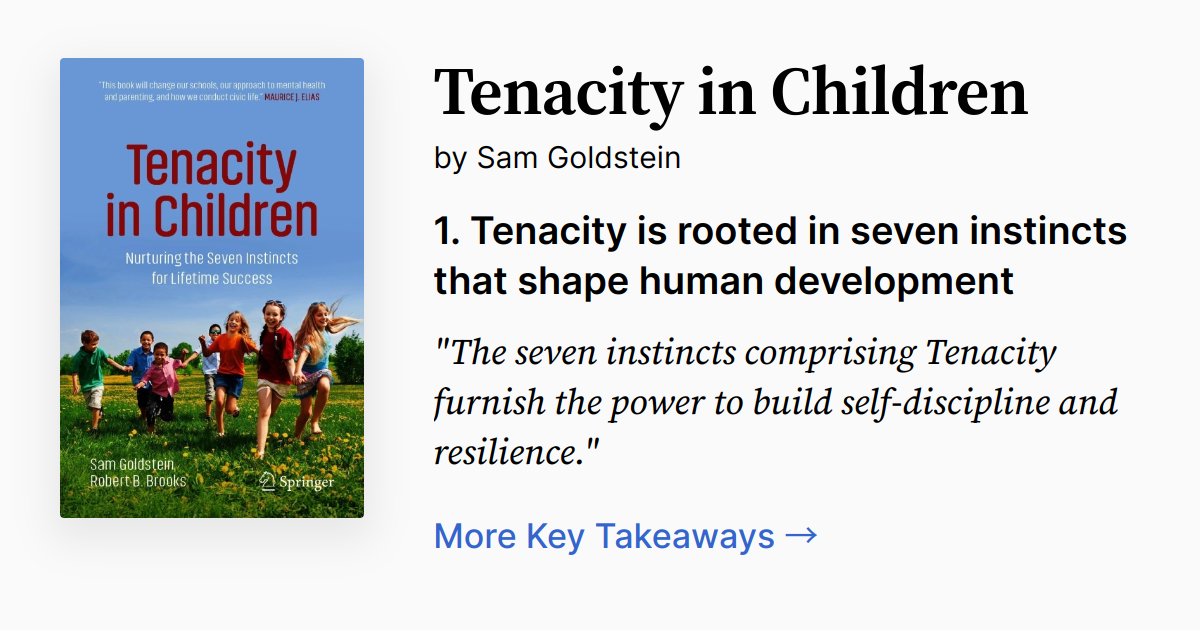 Tenacity in Children | Summary, Audio, Quotes, FAQ