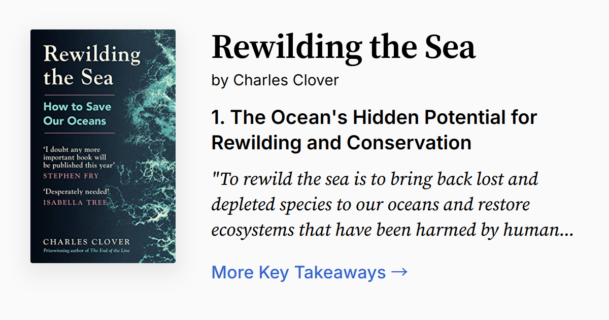 Rewilding the Sea | Summary, Quotes, Audio