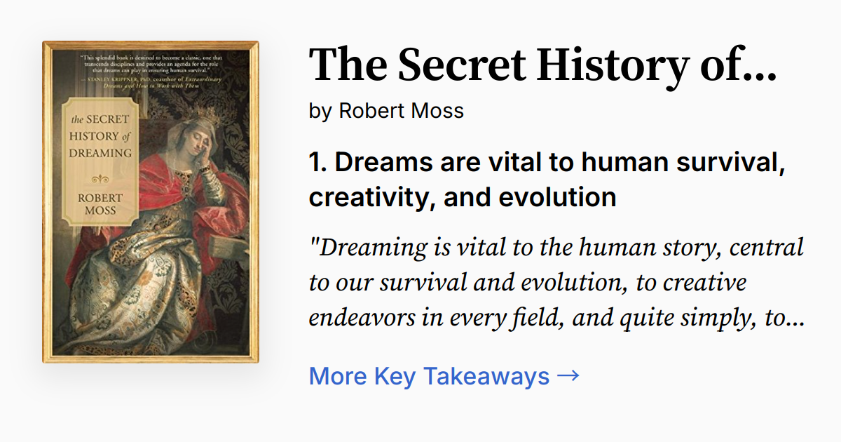 The Secret History of Dreaming | Summary, Audio, Quotes