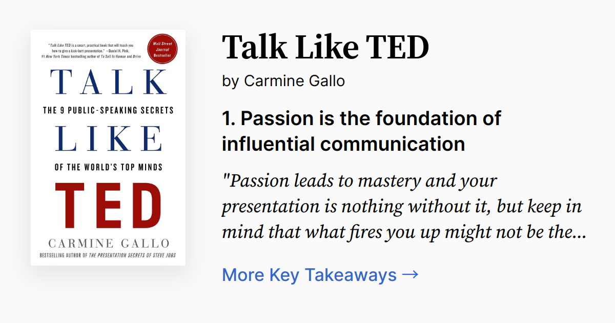Talk Like TED by Carmine Gallo | Summary, Quotes, FAQ, Audio
